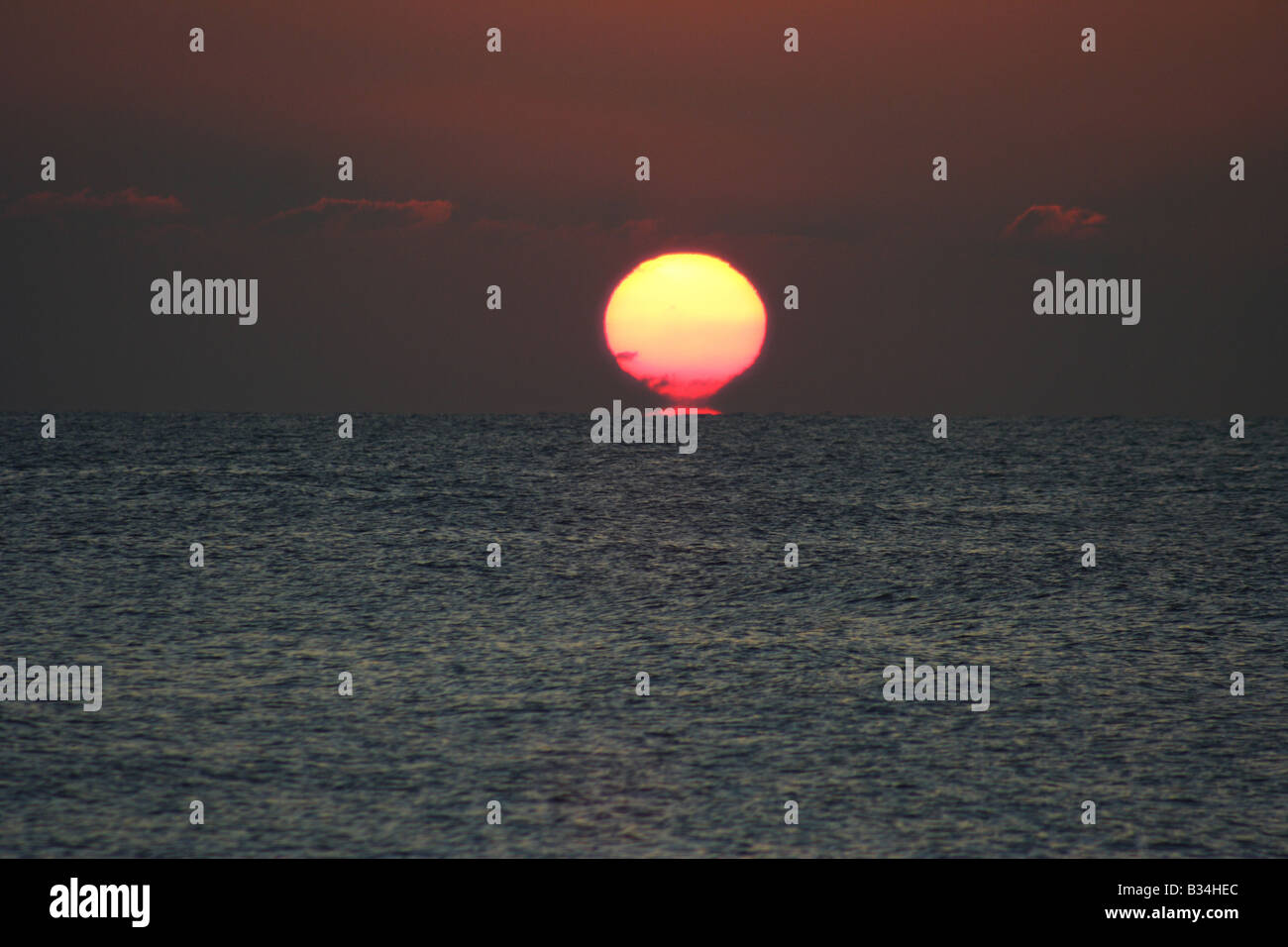 Distorted sunset, Brighton, England Stock Photo - Alamy