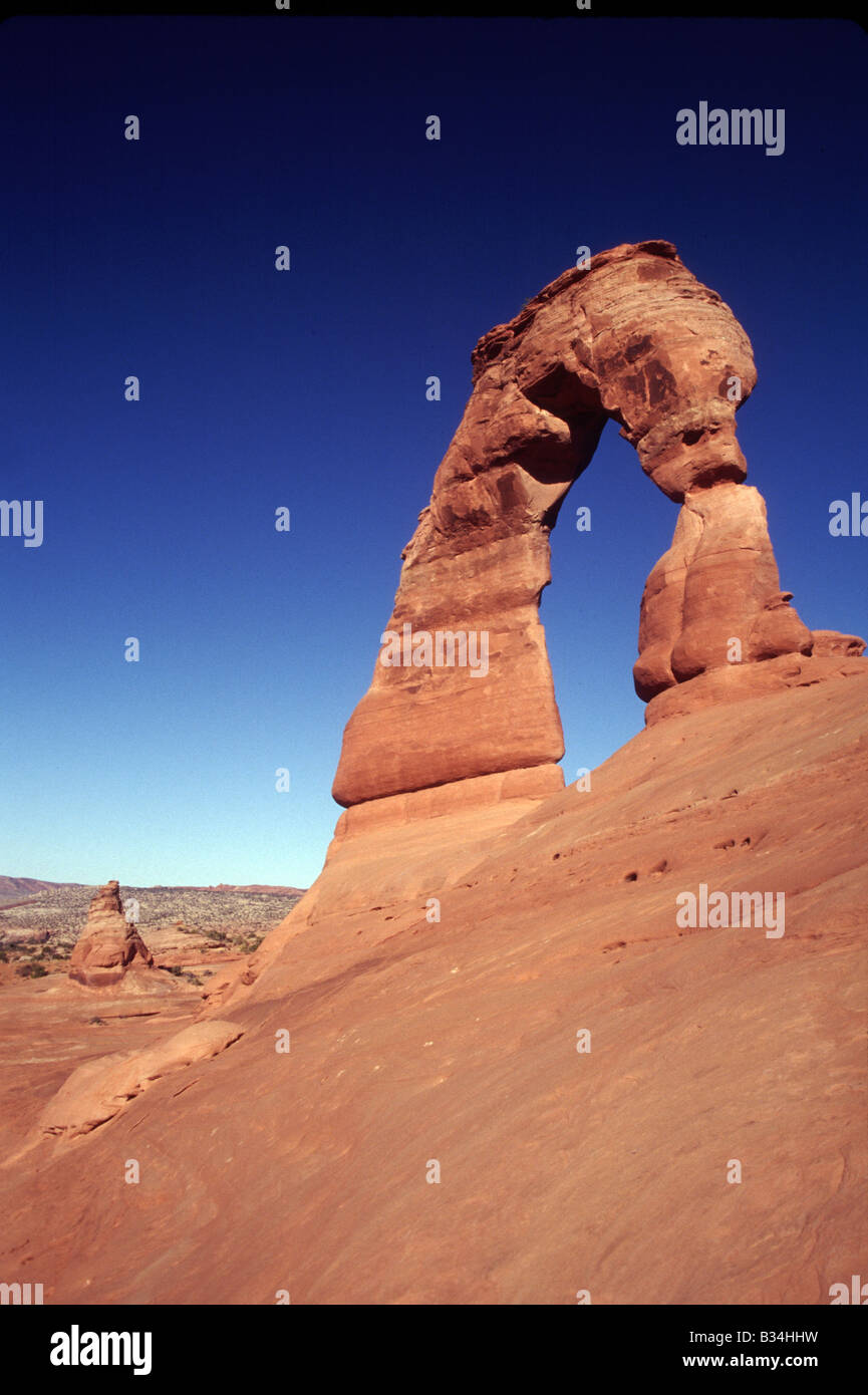 Delicate Arch Arches National Park Moab Utah United States Stock Photo ...