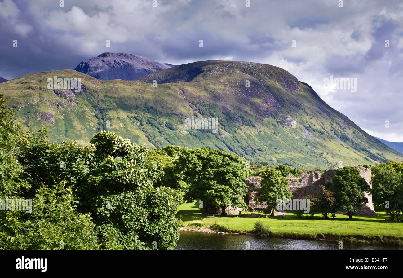 Old Inverlochy Castle sits below Ben Nevis Britain's highest mountain ...