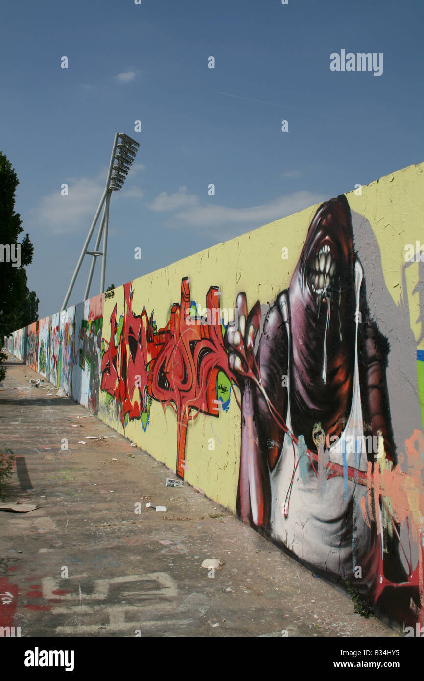 graffiti on former Berlin Wall Germany June 2008 Stock Photo - Alamy