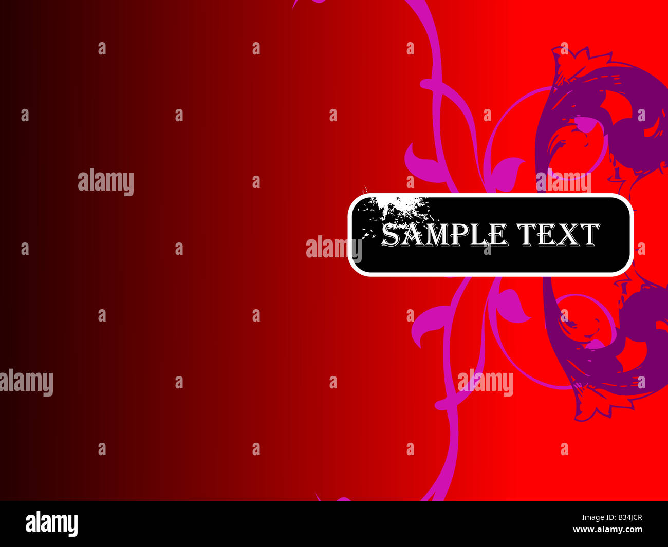 swirly text template on gradient background Stock Photo - Alamy