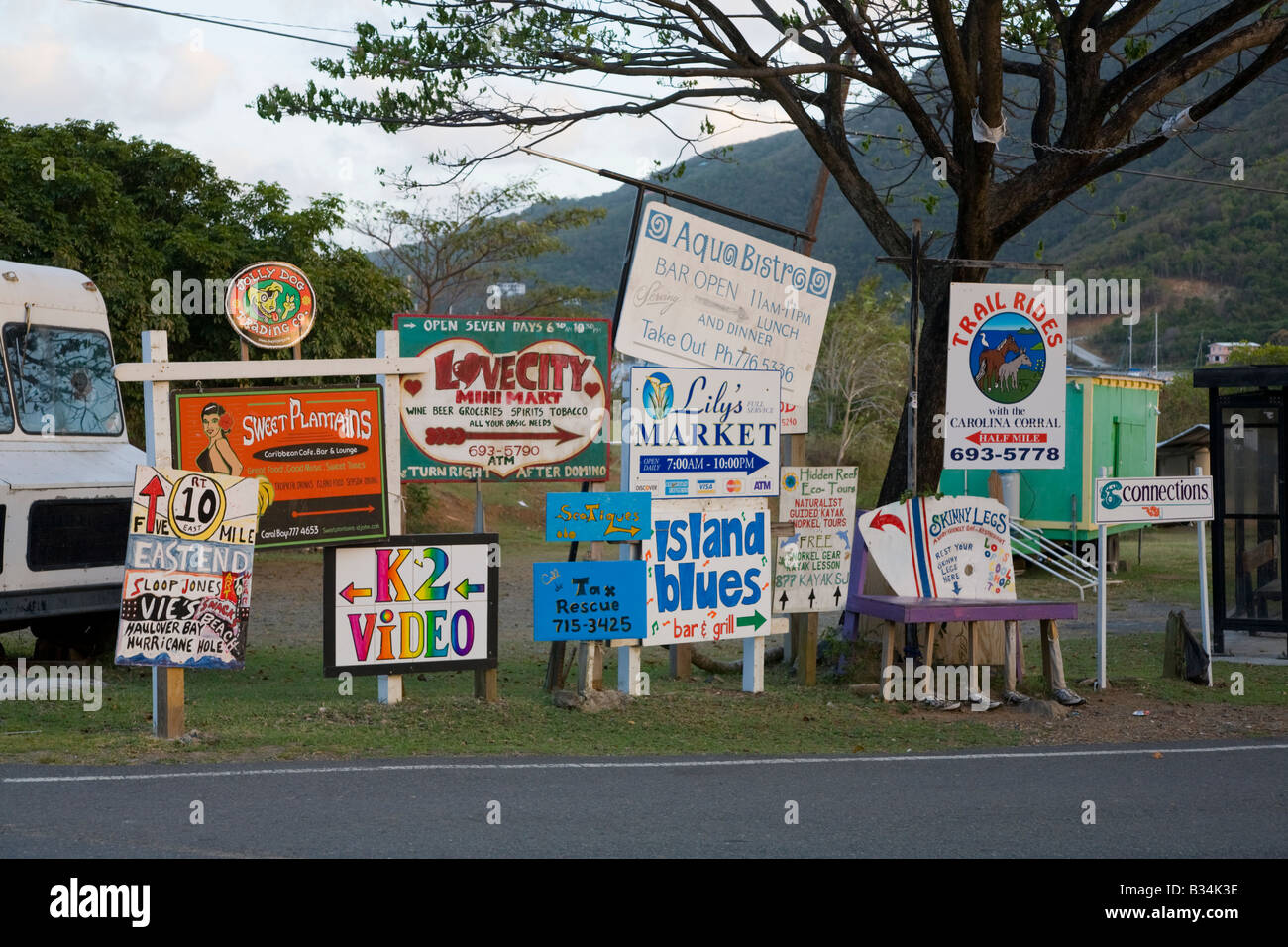 Signs in the caribbean hi-res stock photography and images - Alamy