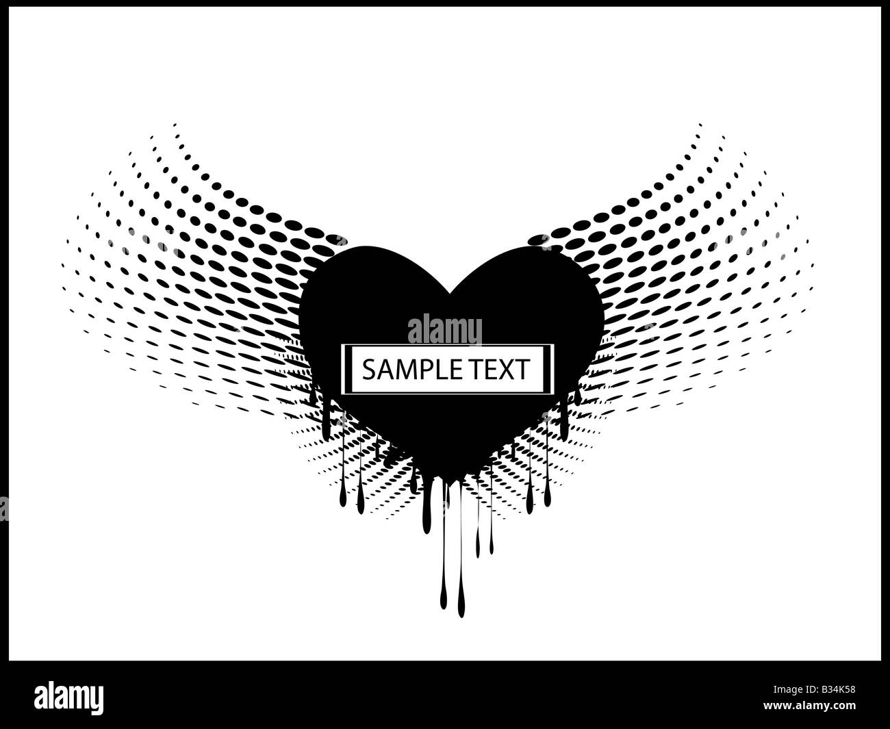 text box with heart on isolated background Stock Photo - Alamy