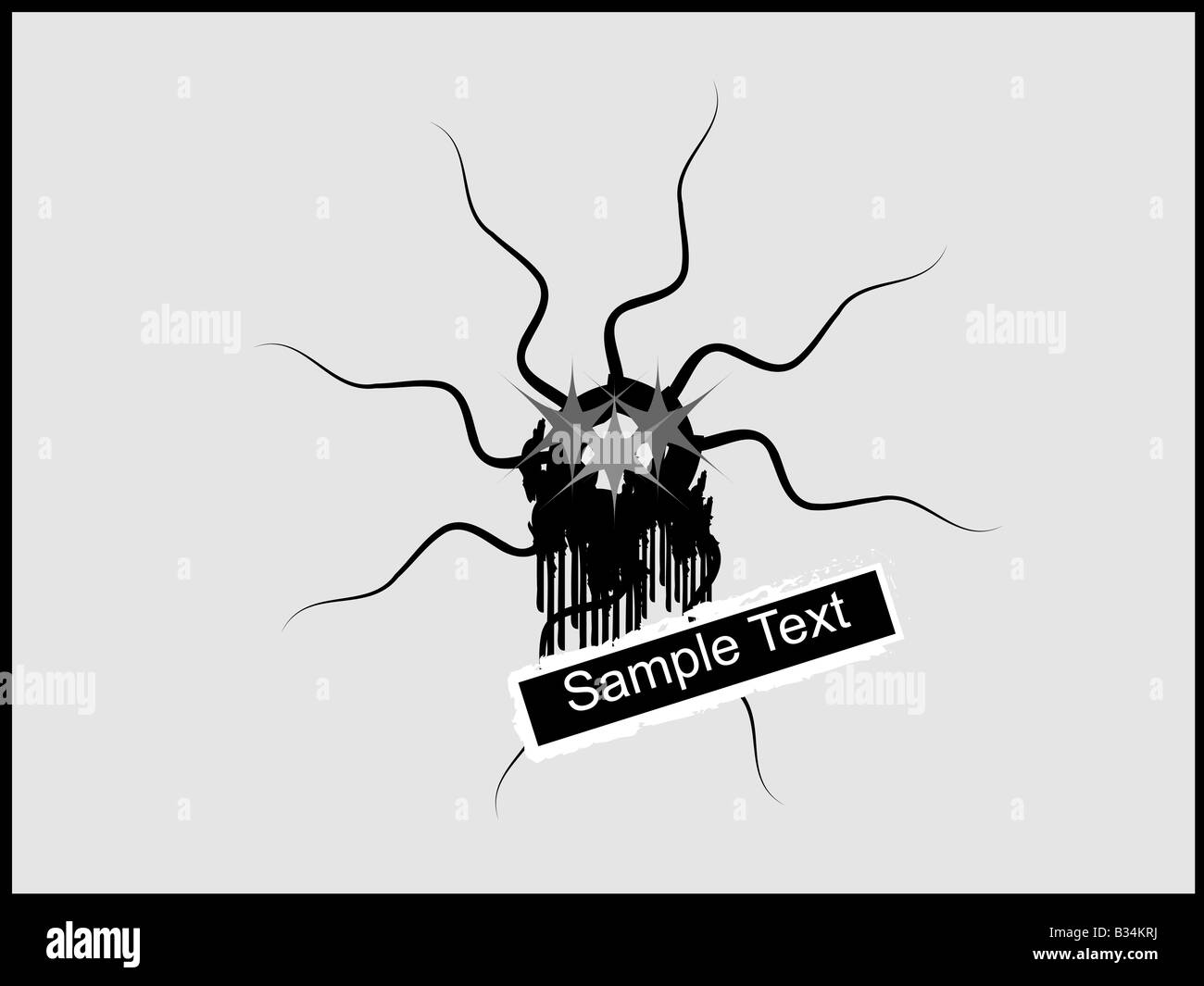 sample text with grunge on isolated background Stock Photo - Alamy