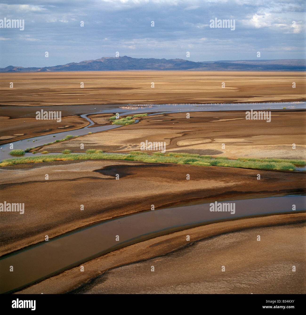 Kenya, Rift Valley Province, Suguta Valley. The mud or soil flats of ...