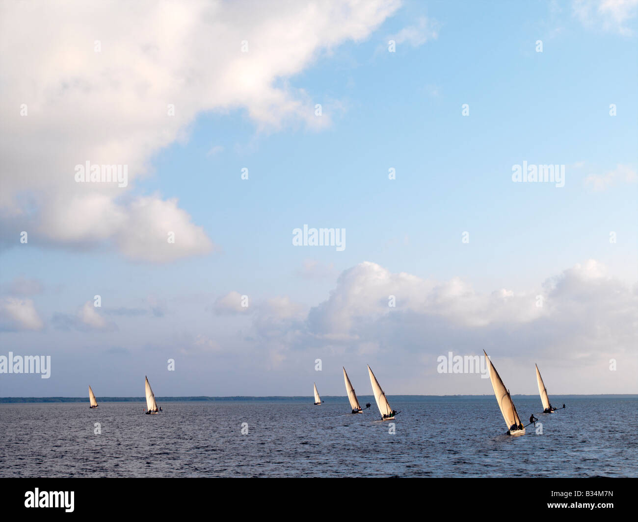 Kenya, Kisingitini, Pate Island. Soon after sunrise each day the ...