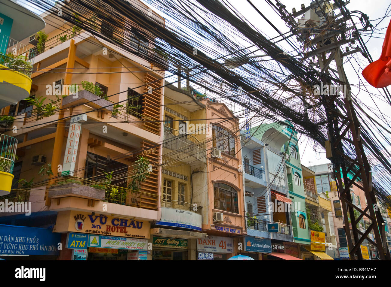Vietnam power lines hi-res stock photography and images - Alamy