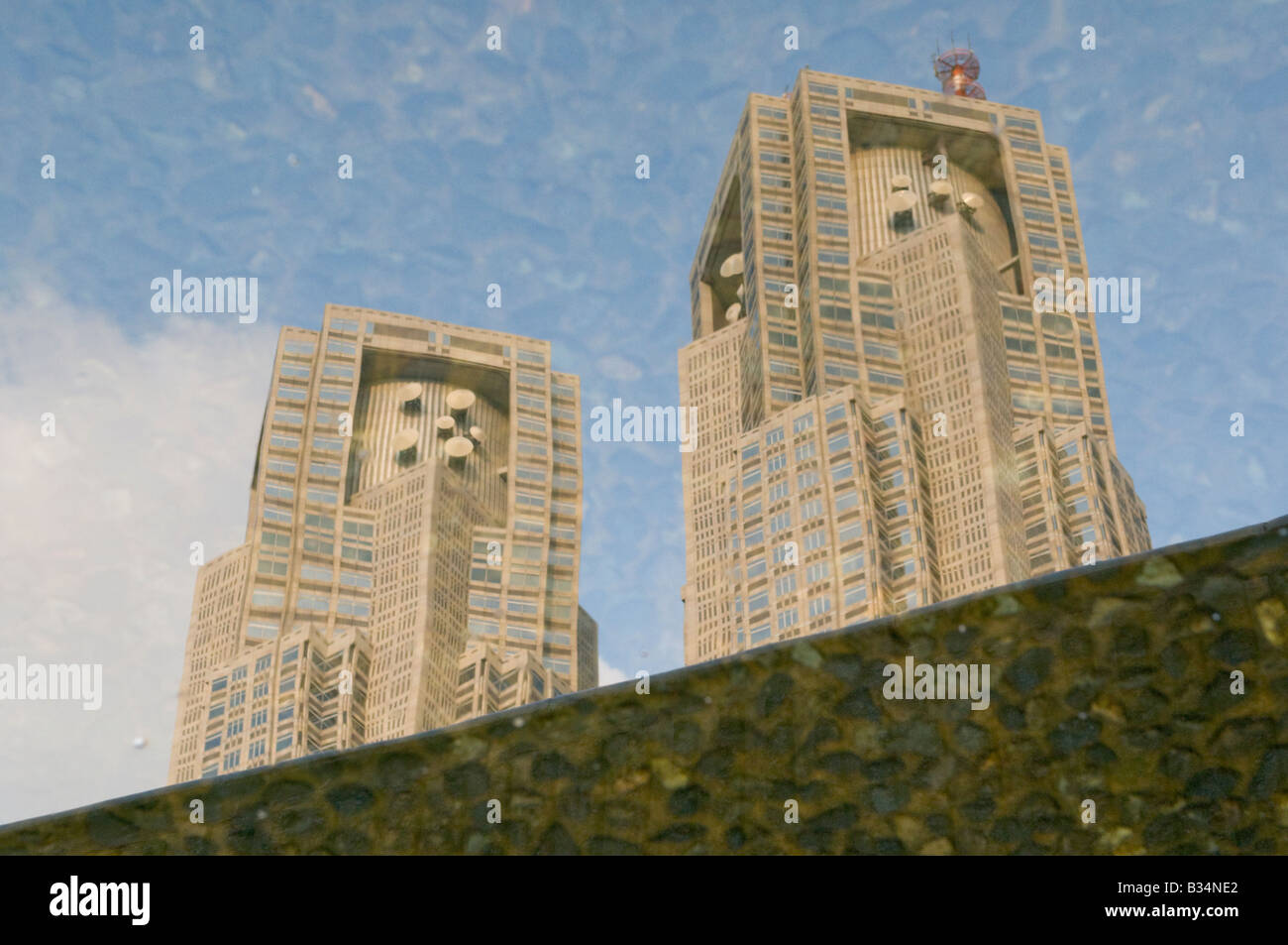 Tokyo City Hall Water Reflection Stock Photo - Alamy