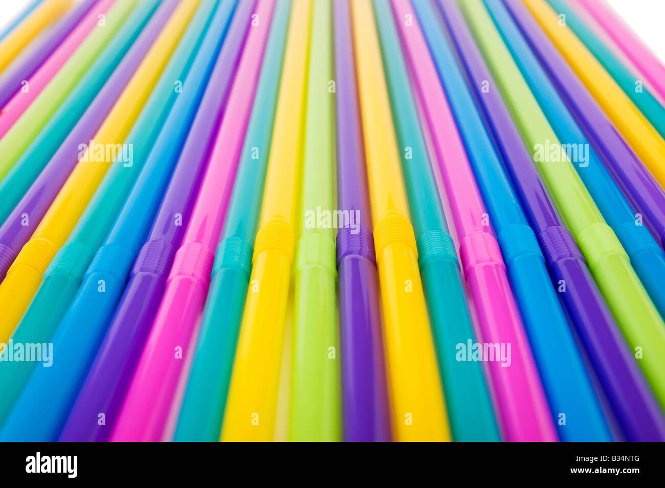 Colorful pattern of plastic drinking straws Stock Photo - Alamy