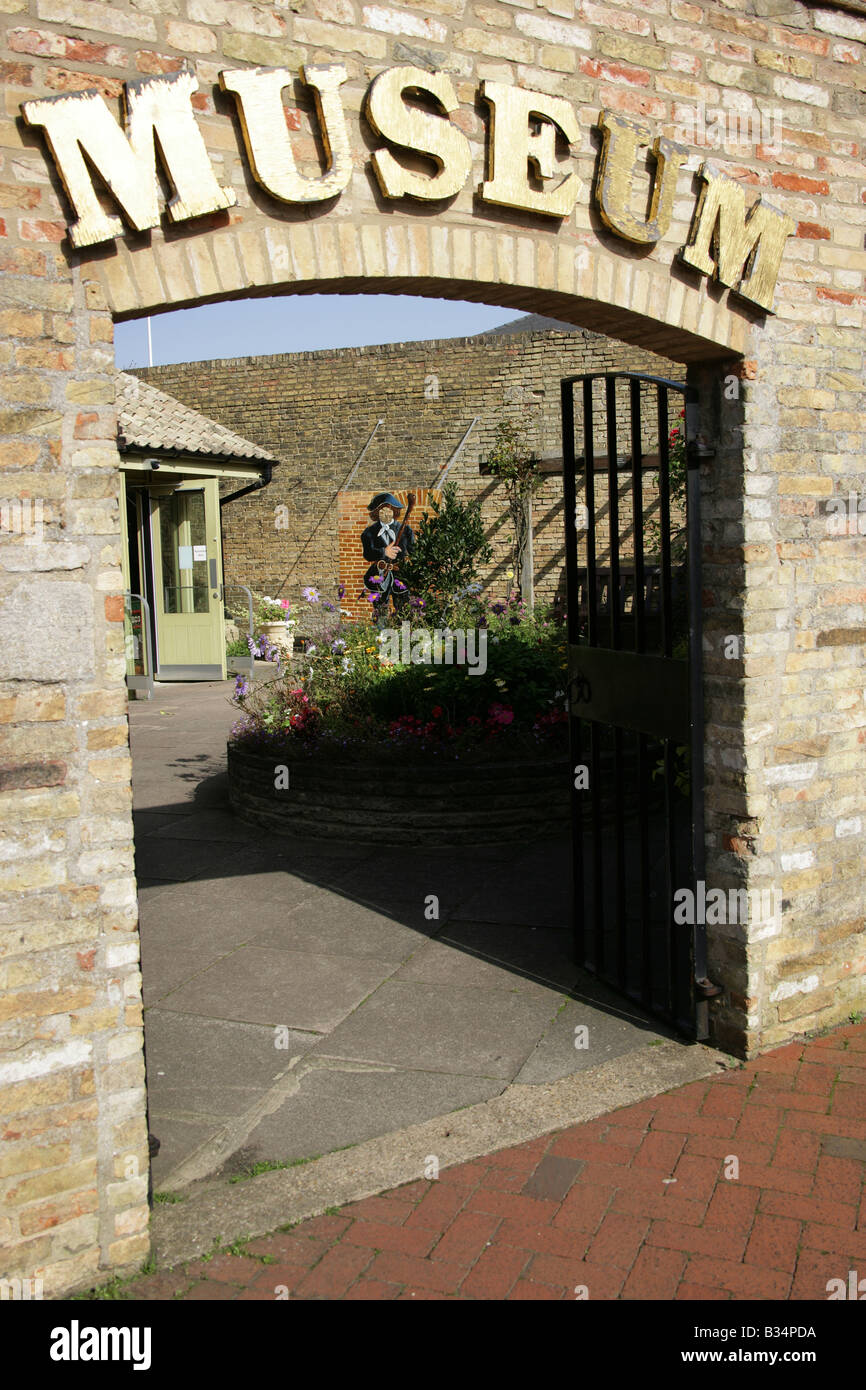 City of Ely, England. Main entrance to Ely’s local history museum ...