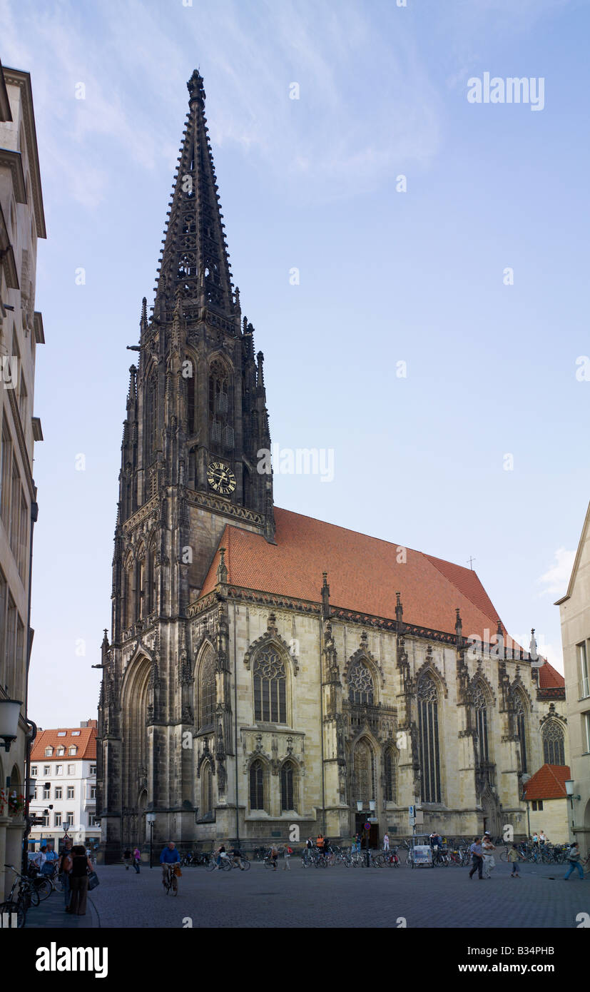 St Lambert's church Muenster Germany Stock Photo - Alamy