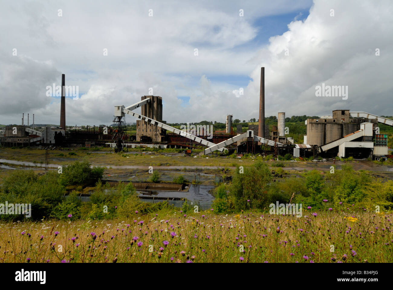 The old ruins of Cwm Colliery in Beddau, South Wales Stock Photo - Alamy