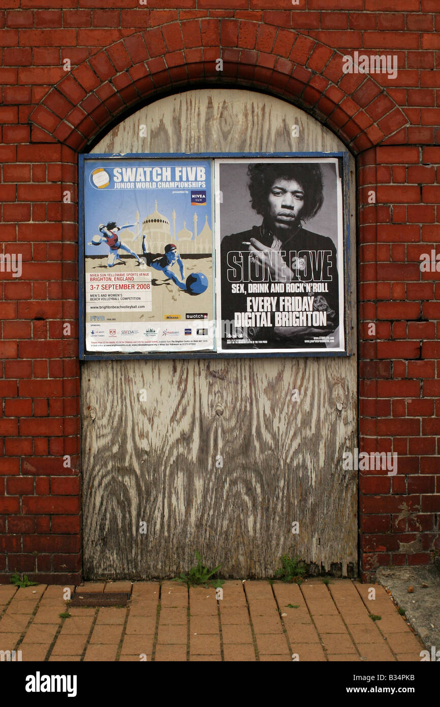 Event posters Brighton UK Stock Photo - Alamy