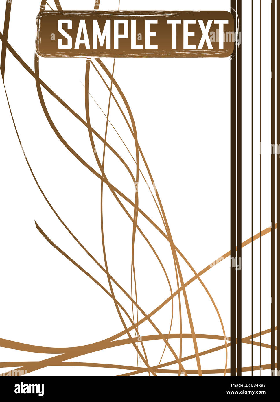 grungy text box with swirls and stains Stock Photo - Alamy