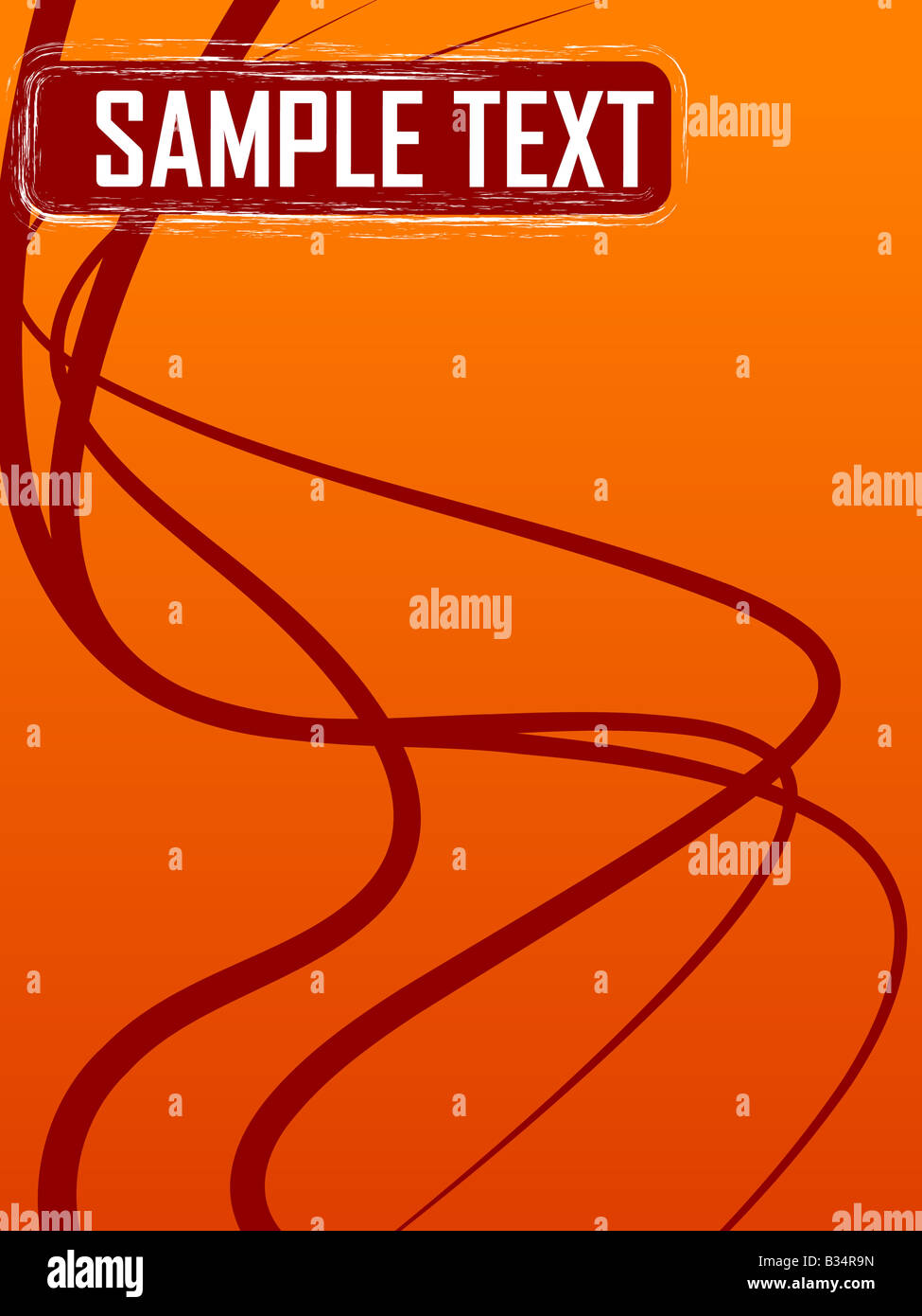 grungy text box with swirls on gradient background Stock Photo - Alamy