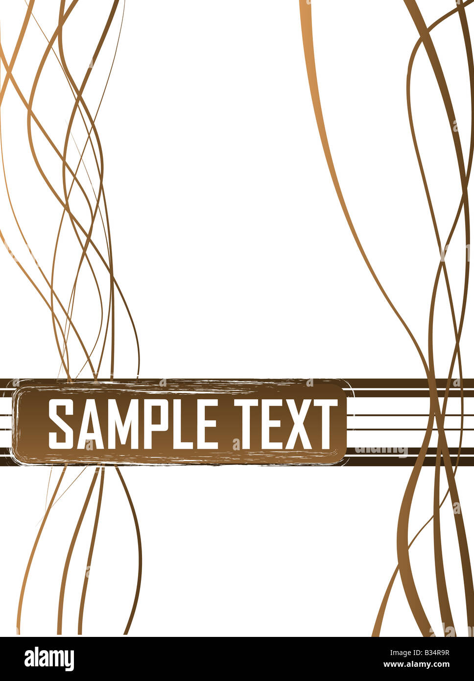 grungy text box with swirls Stock Photo - Alamy