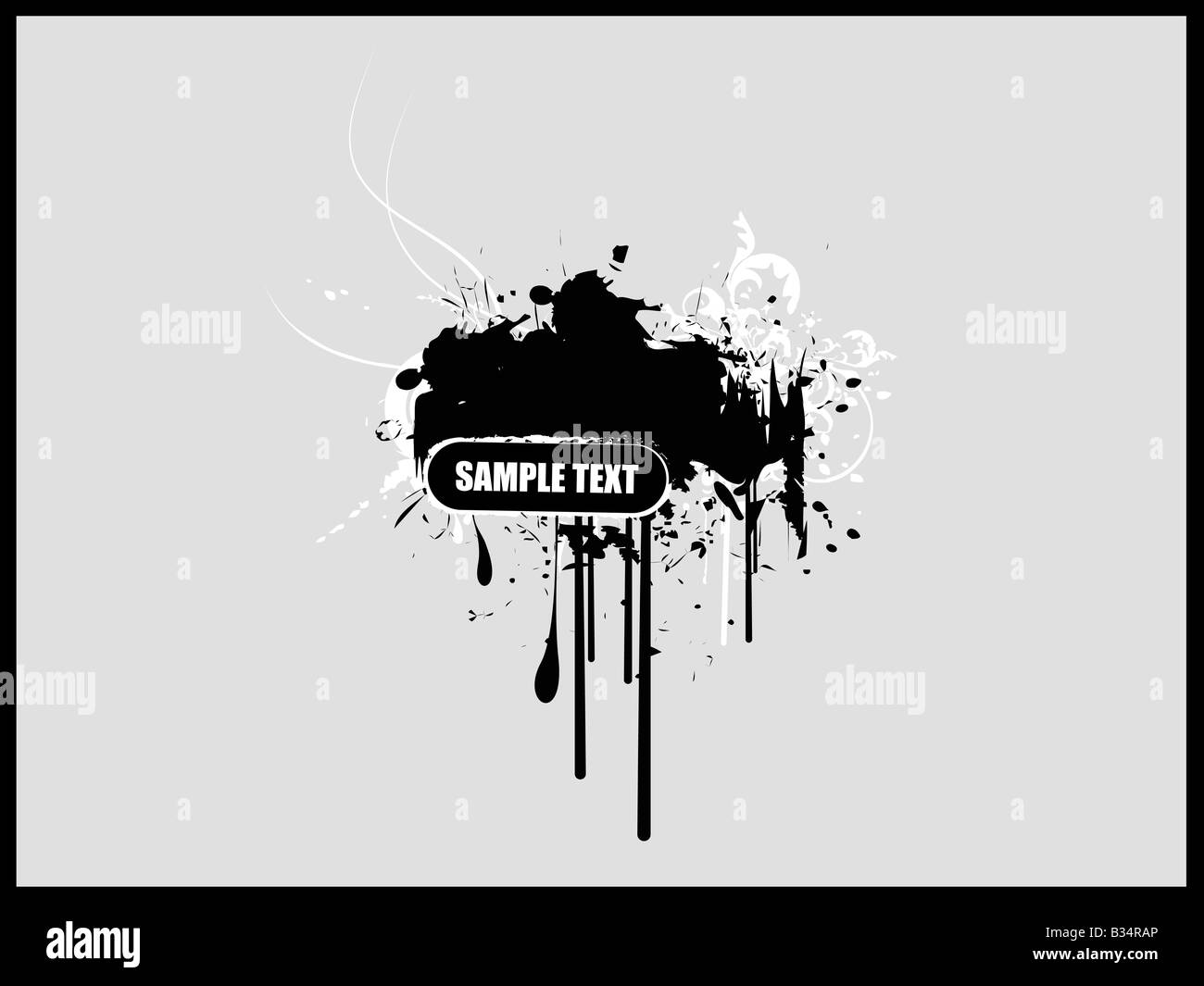 grungy design with sample text Stock Photo - Alamy