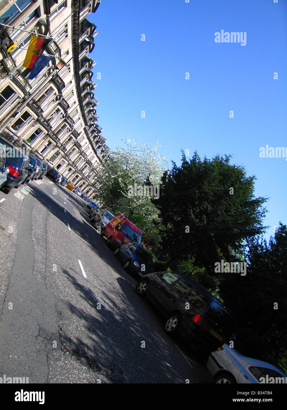 Terraced street in Edinburgh Historic New Town Stock Photo - Alamy