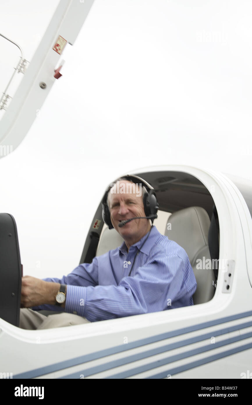 man with airplane Stock Photo - Alamy