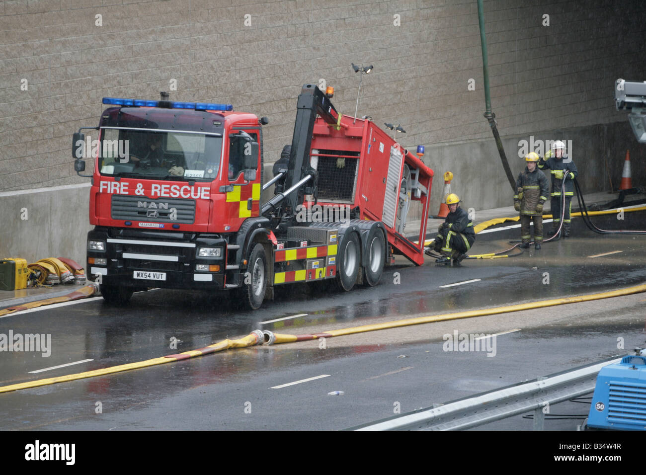 Belfast M1 Broadway underpass flood Stock Photo - Alamy