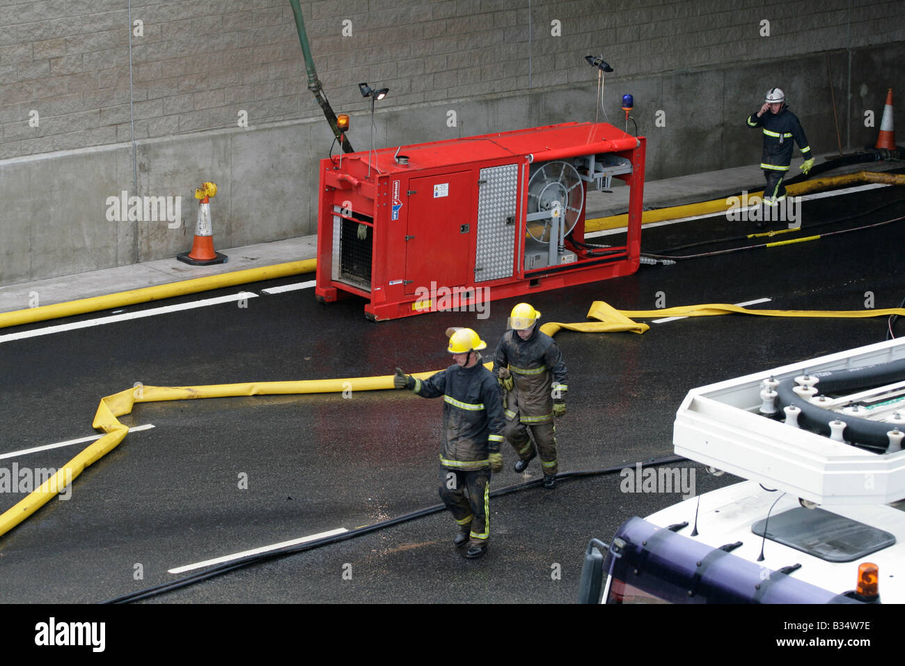 Belfast M1 Broadway underpass flood Stock Photo - Alamy