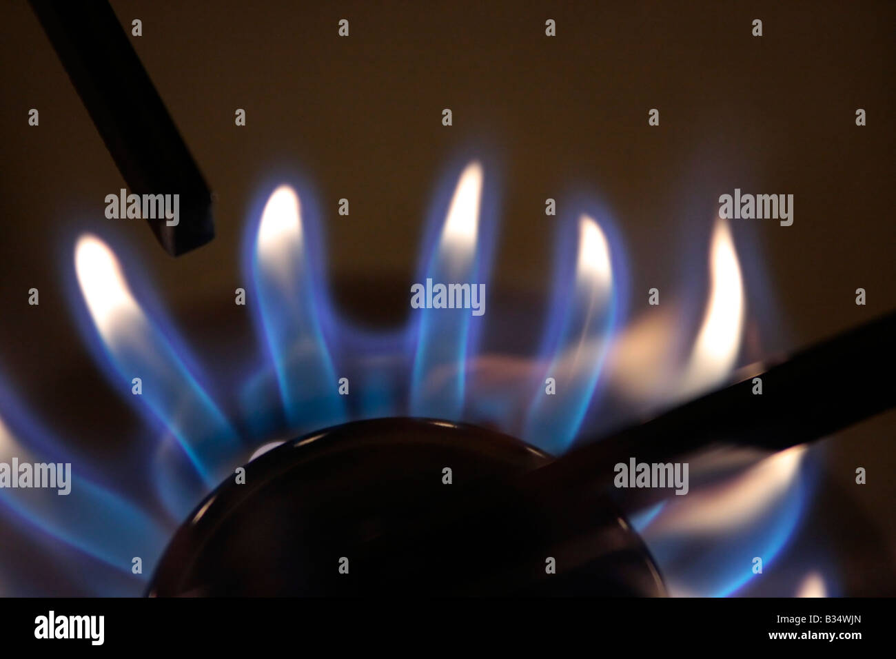 Gas burner - closeup Stock Photo - Alamy