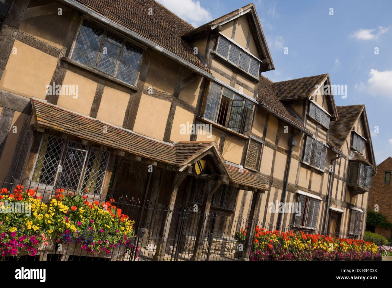 William Shakespeare's birthplace Stratford upon Avon city centre ...