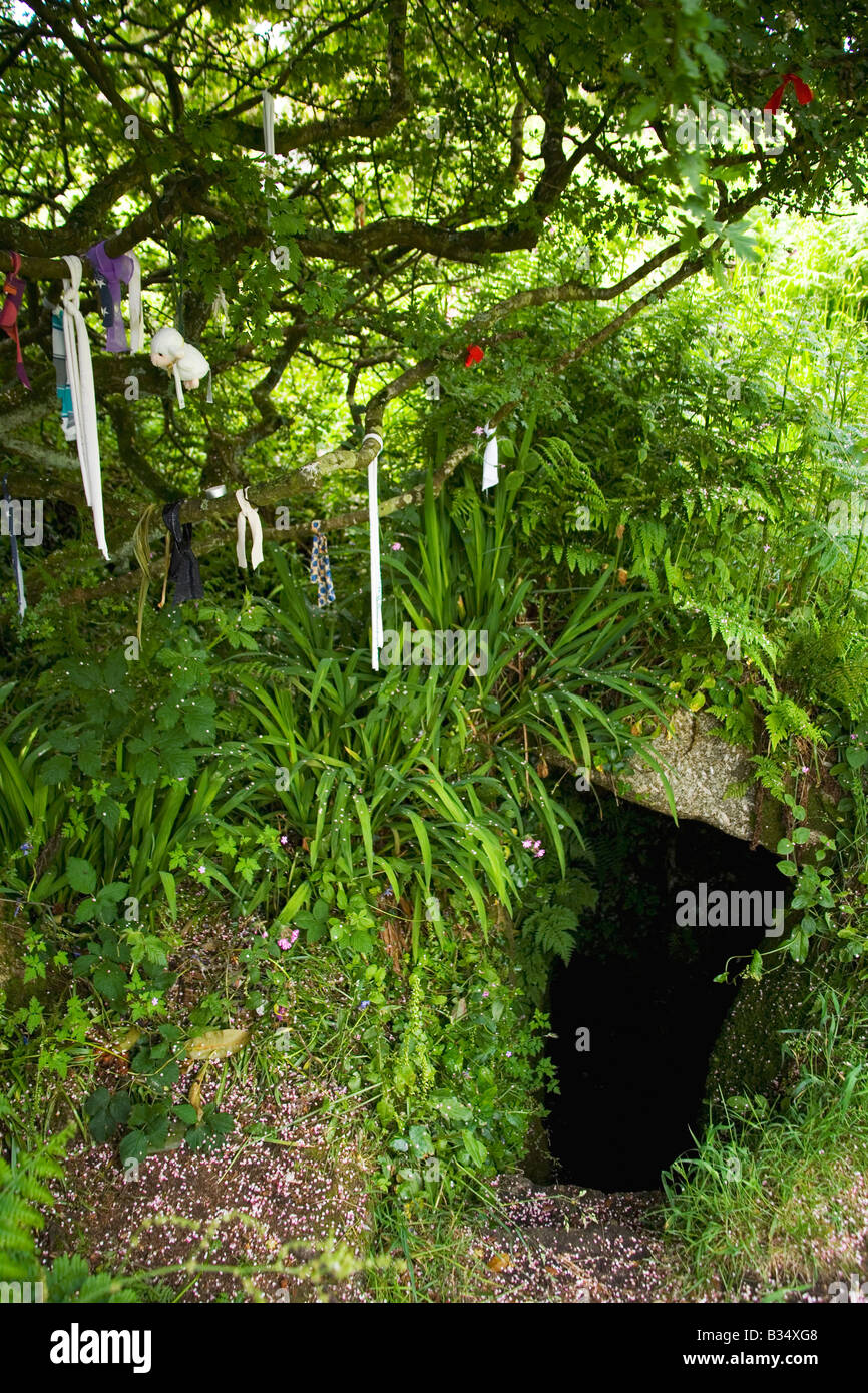 Ancient stone age celtic holy well with clouties near Sancreed West ...