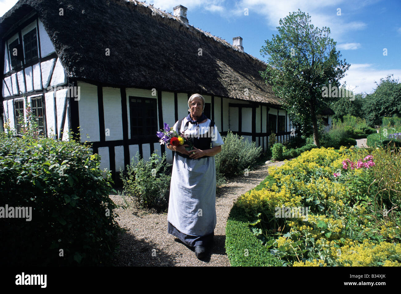Denmark Odense Den Fynske Landsby The Funen Village villager Stock ...