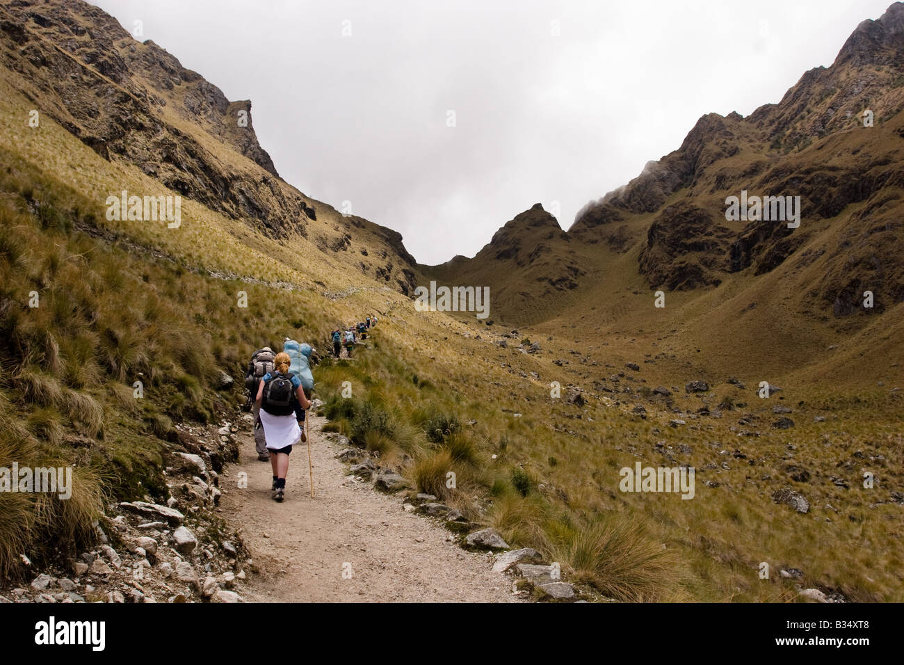 Old inca stone path machu picchu hi-res stock photography and images ...