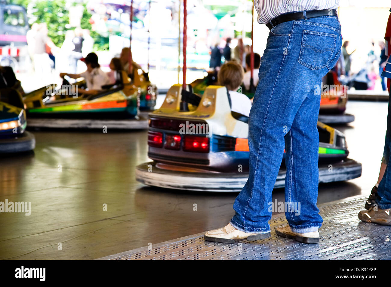 Bumper cars action hi-res stock photography and images - Alamy