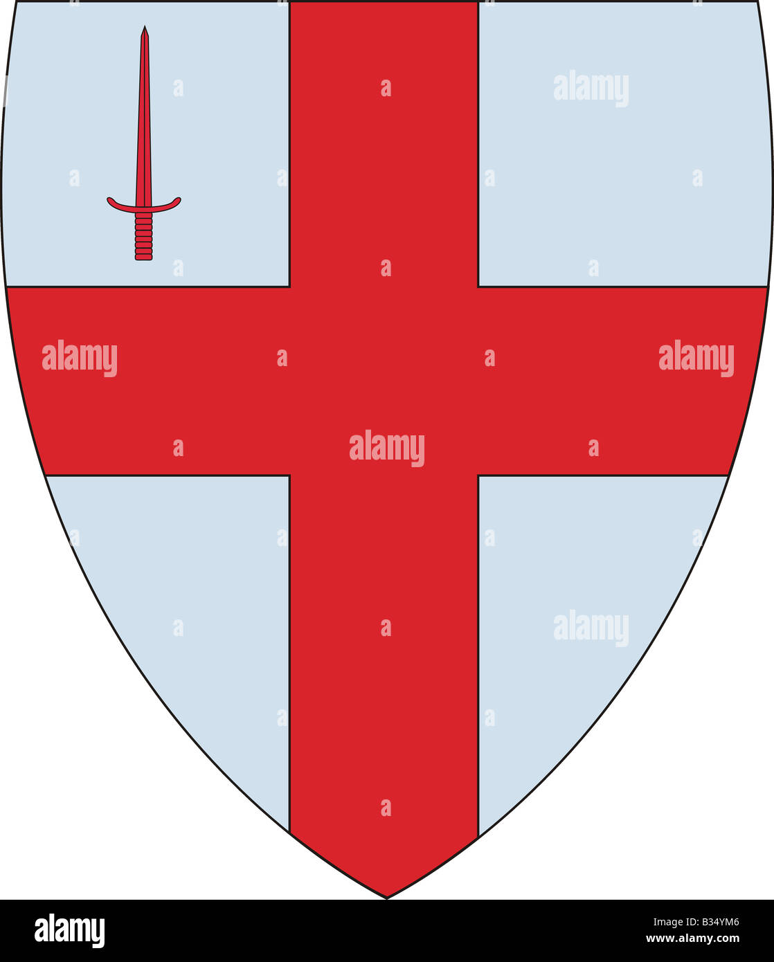 vector illustration of official crest of Genoa Italy Stock Photo - Alamy