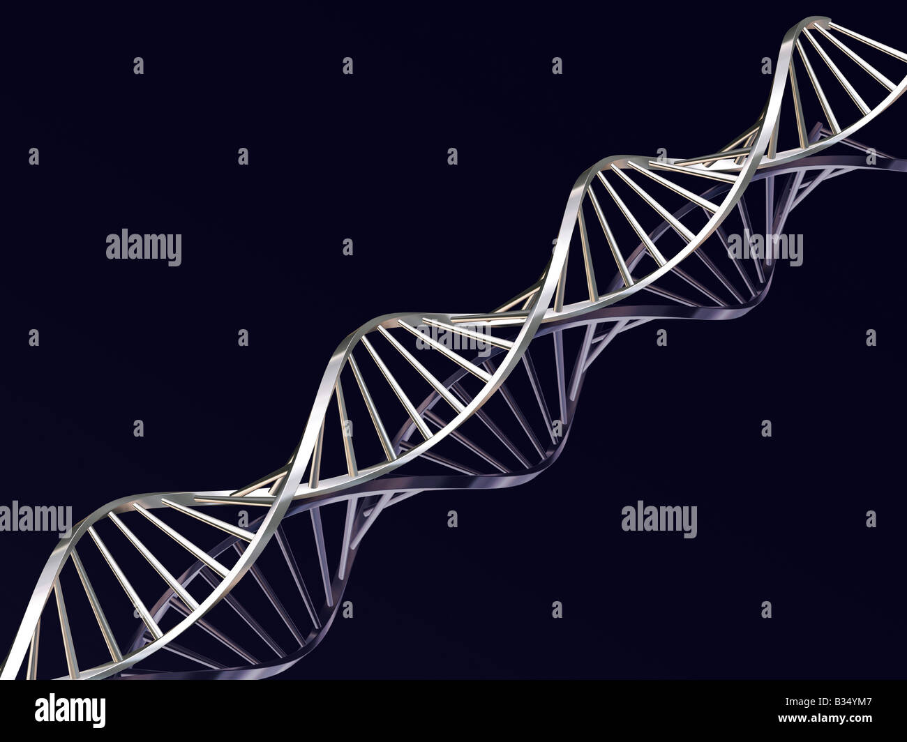 3D render of DNA strands Stock Photo - Alamy