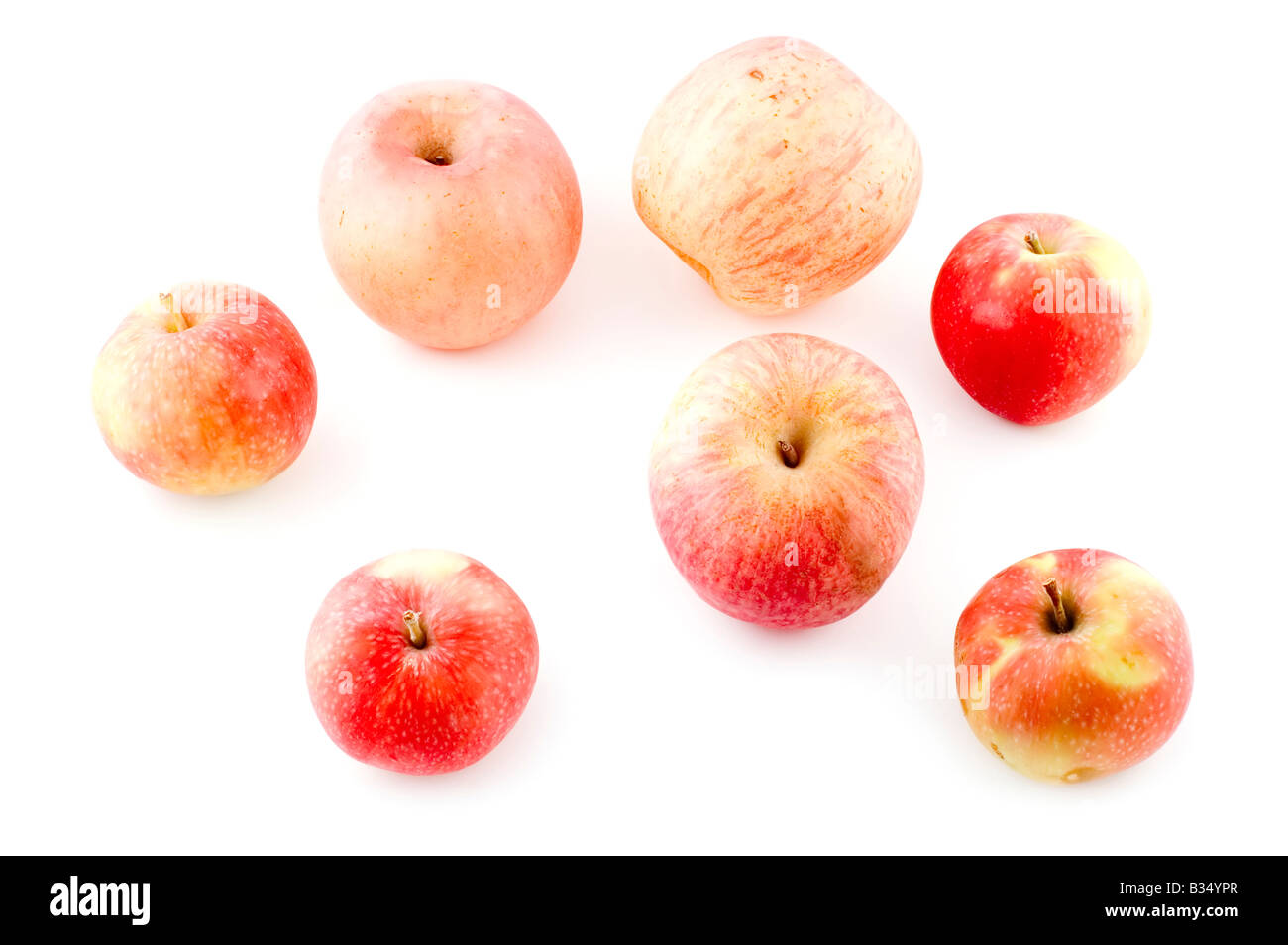 object on white food color apple Stock Photo - Alamy