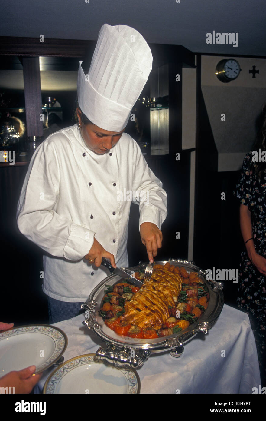 People chef carving meat model released Mauthausen Upper Austria State ...
