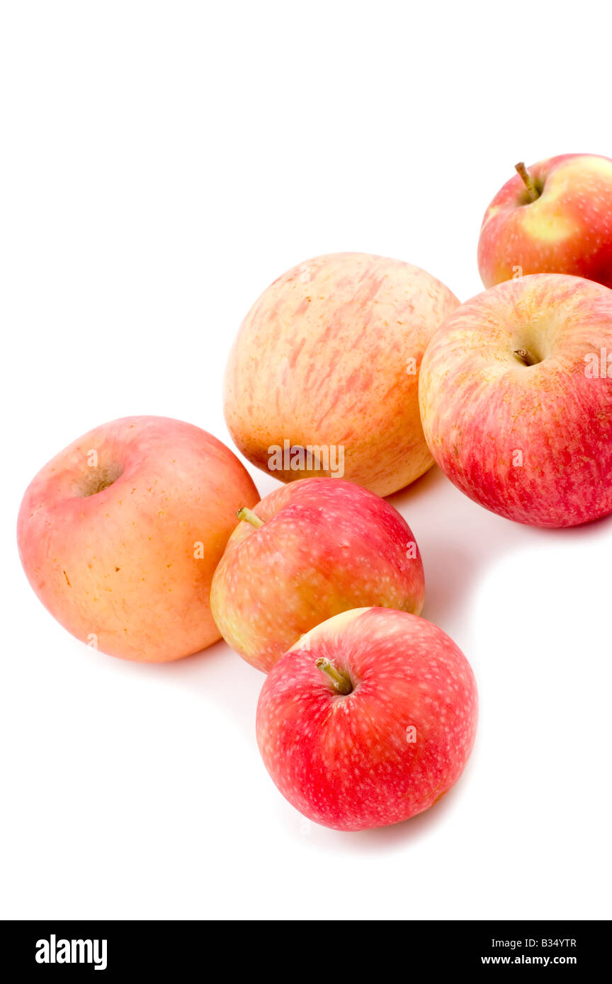 object on white raw food apple Stock Photo - Alamy