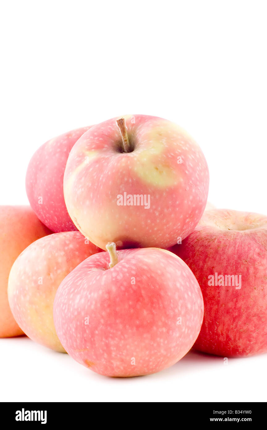 object on white raw food apple Stock Photo - Alamy