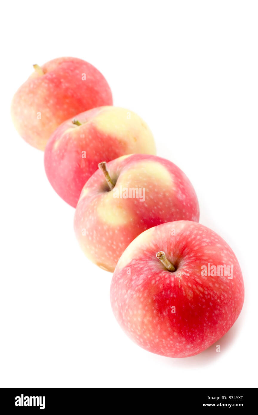 object on white raw food apple Stock Photo - Alamy
