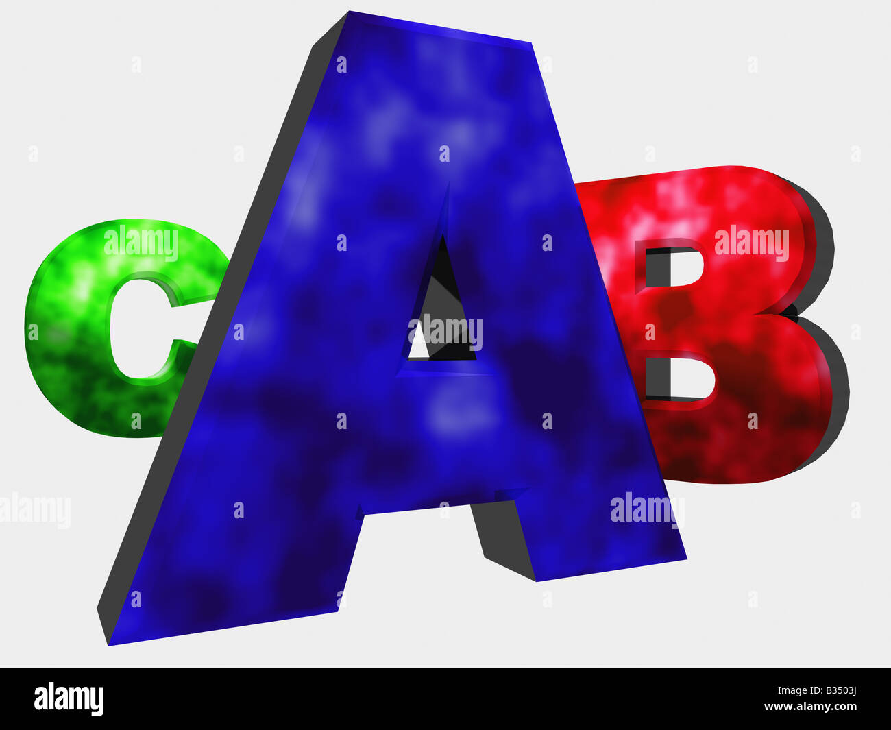 Letters The three dimensional image of letters of English the alphabet ...