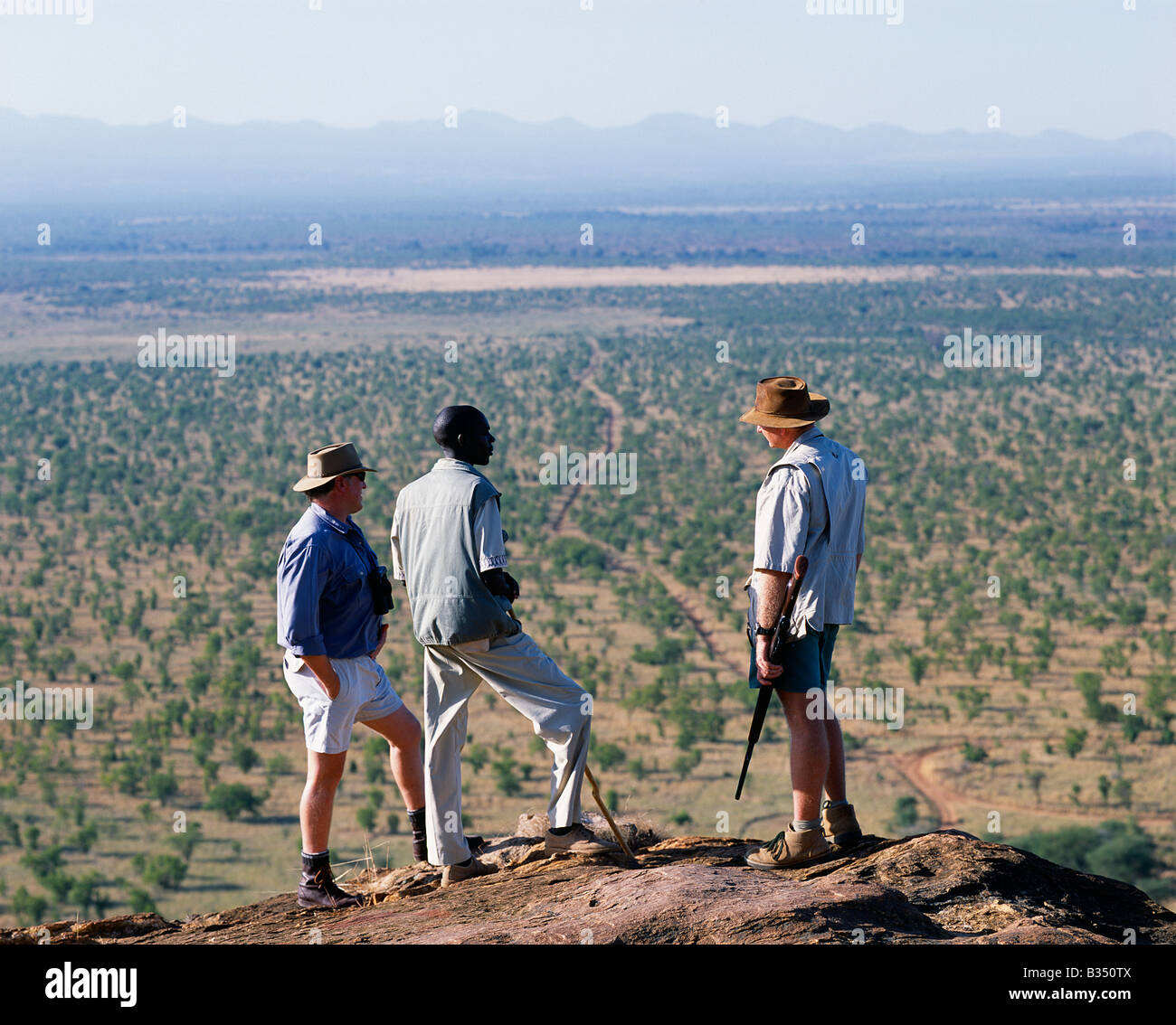 Kenya, Meru National Park. Looking out across Meru towards the Nyambeni ...