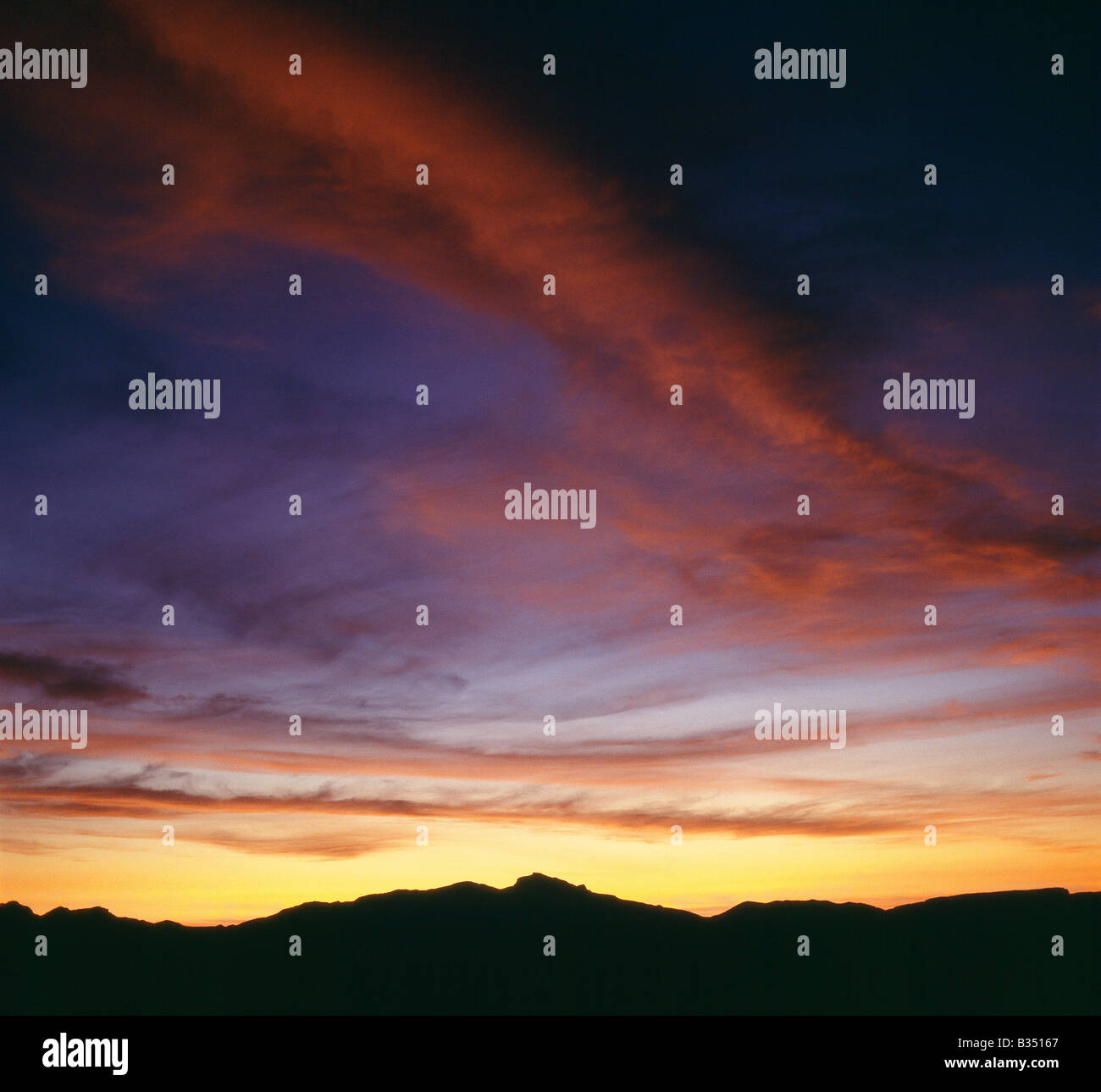 Kenya, Maralal, Wamba. Sunrise over Wamba Hills Stock Photo - Alamy