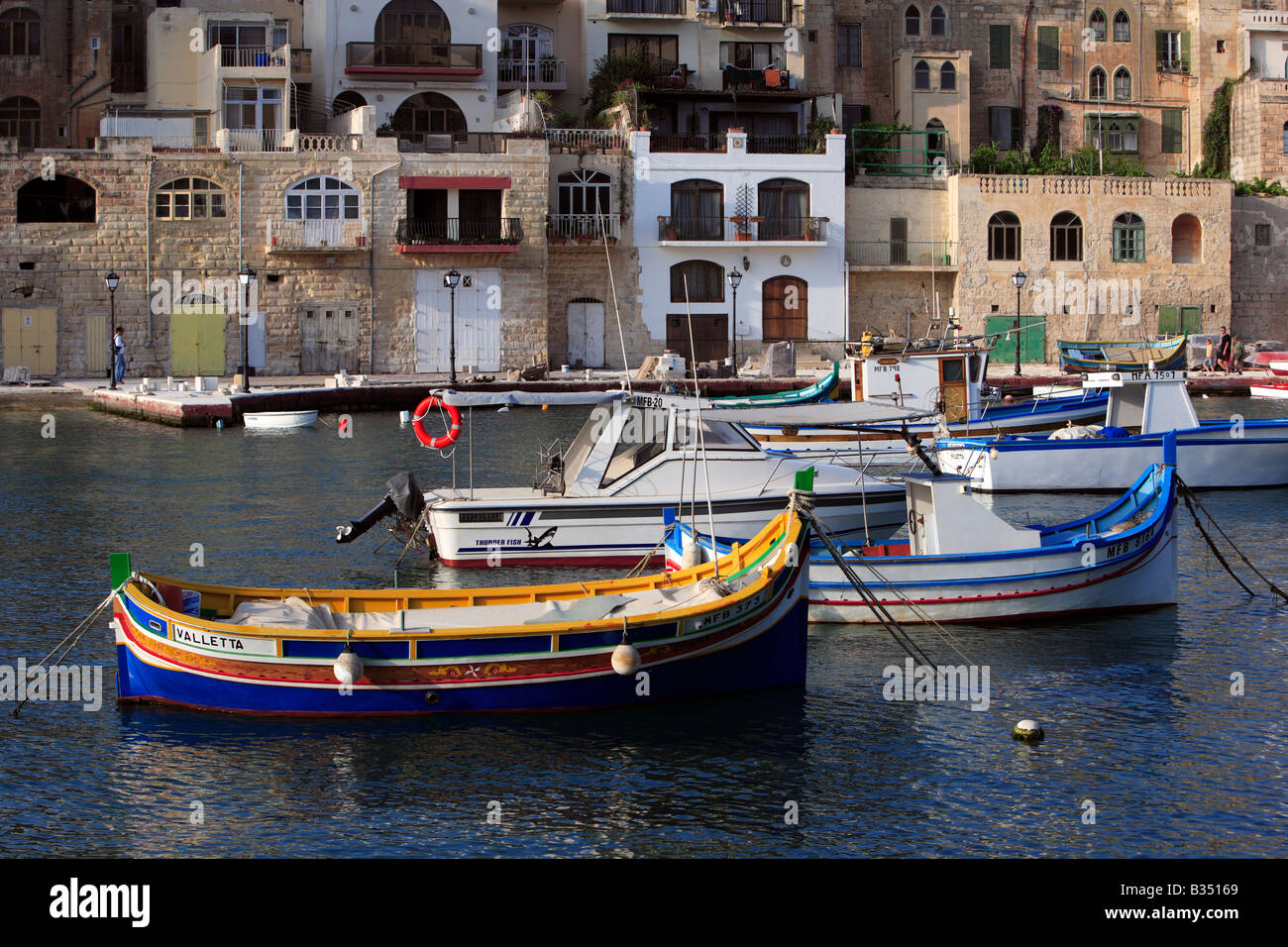 Traditional maltese boats hi-res stock photography and images - Alamy
