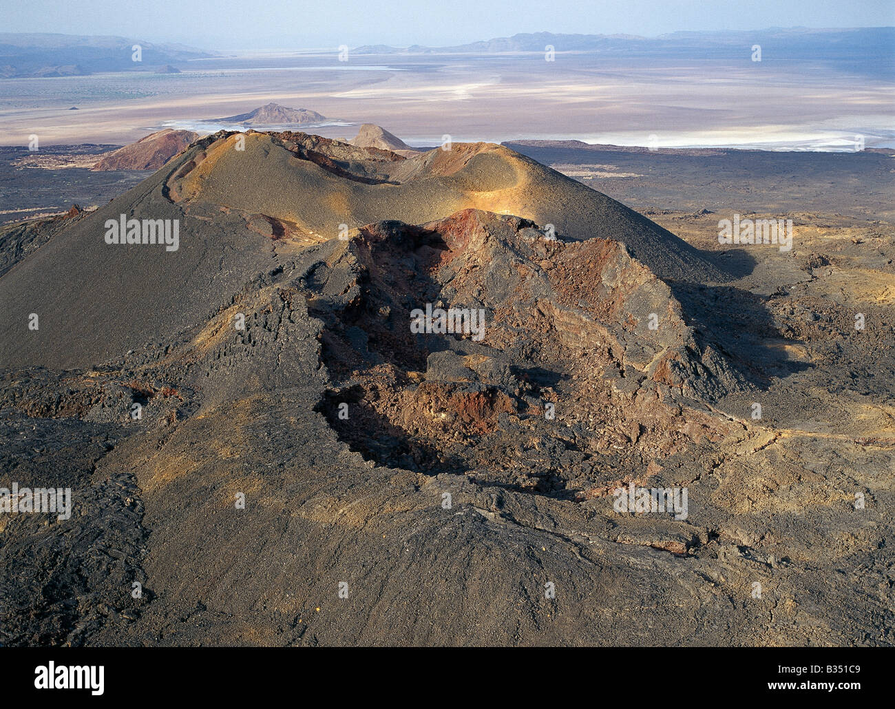 Kenya, Lake Turkana, Andrew's Volcano. Andrew's Volcano is situated on ...