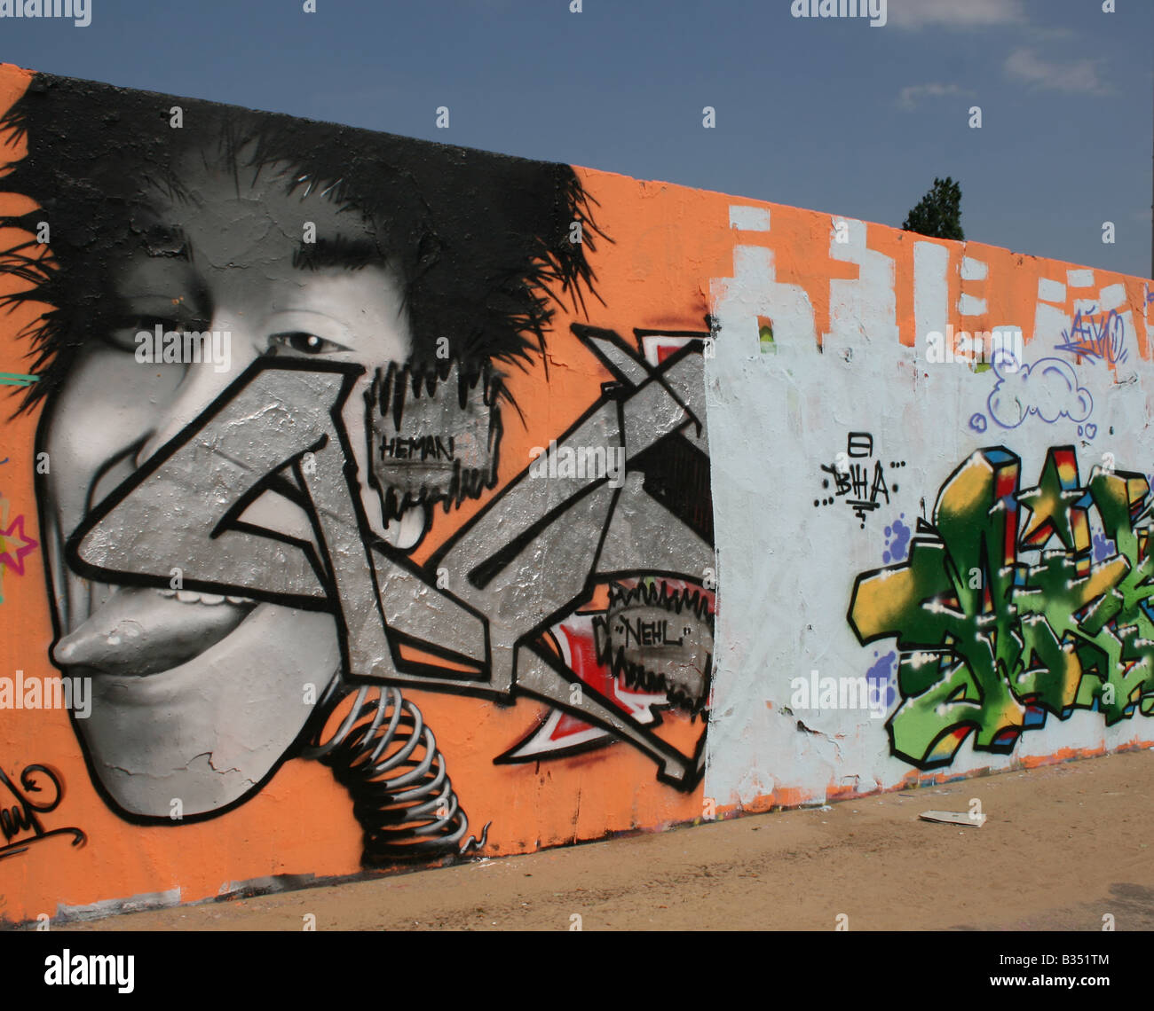 graffiti on former Berlin Wall Germany June 2008 Stock Photo - Alamy