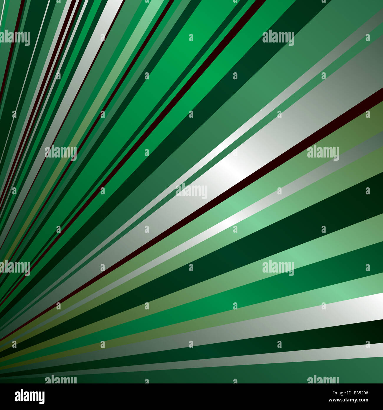 radiating abstract green and silver background with copy space Stock ...