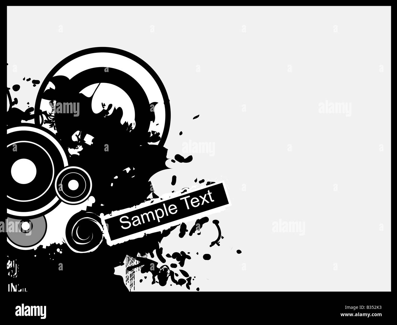 Circle template text on Black and White Stock Photos & Images - Alamy