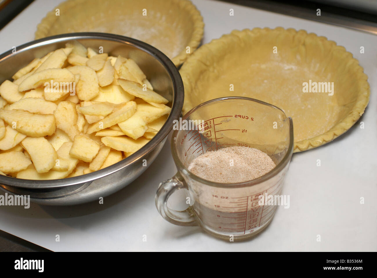 Apple Pie Ingredients Stock Photo - Alamy