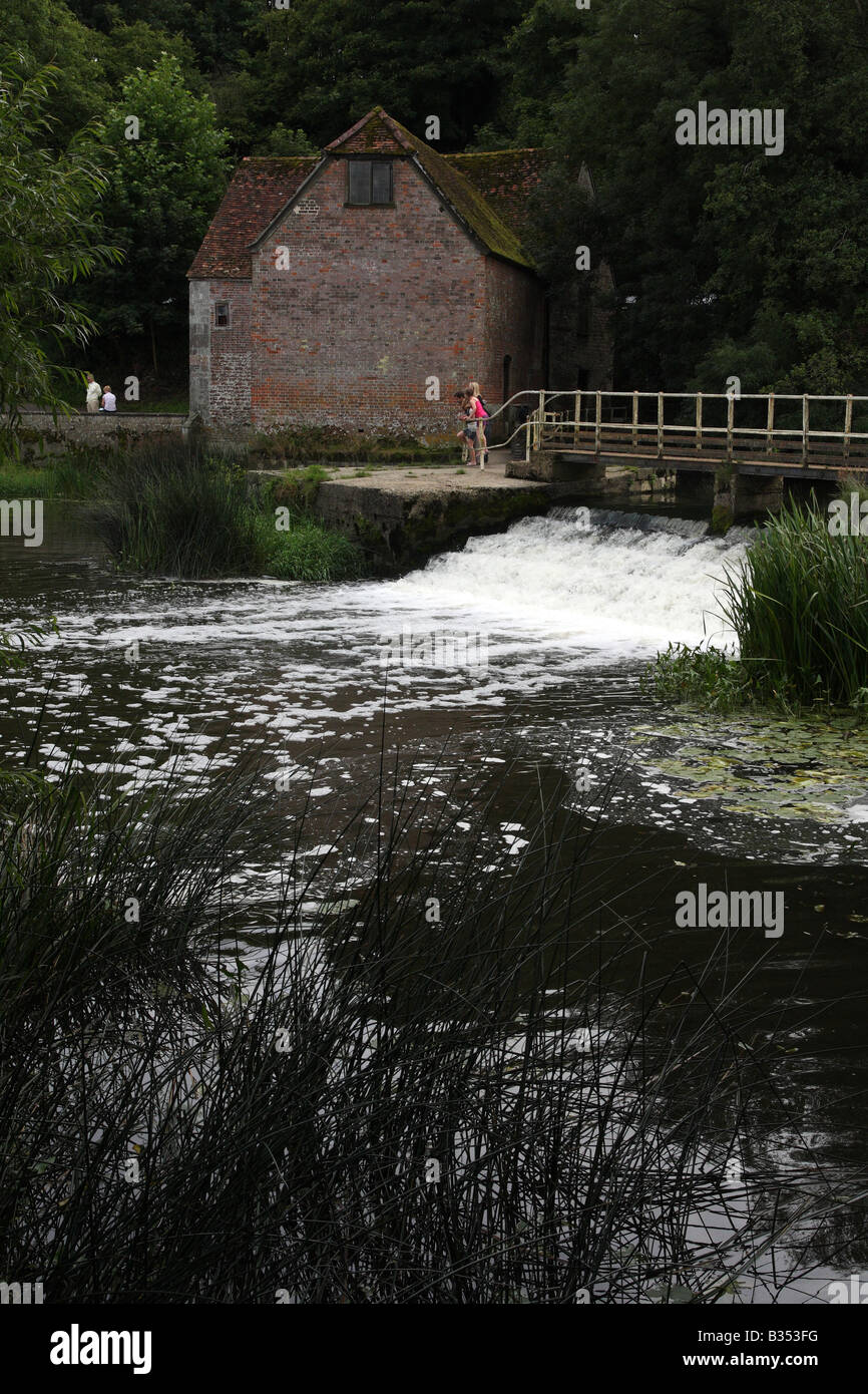 The water mill in the village of Sturminster Newton in Dorset in ...