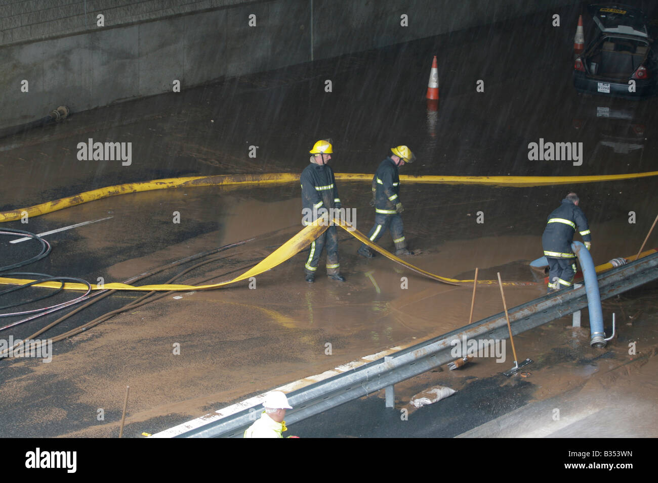 Belfast M1 Broadway underpass flood Stock Photo - Alamy