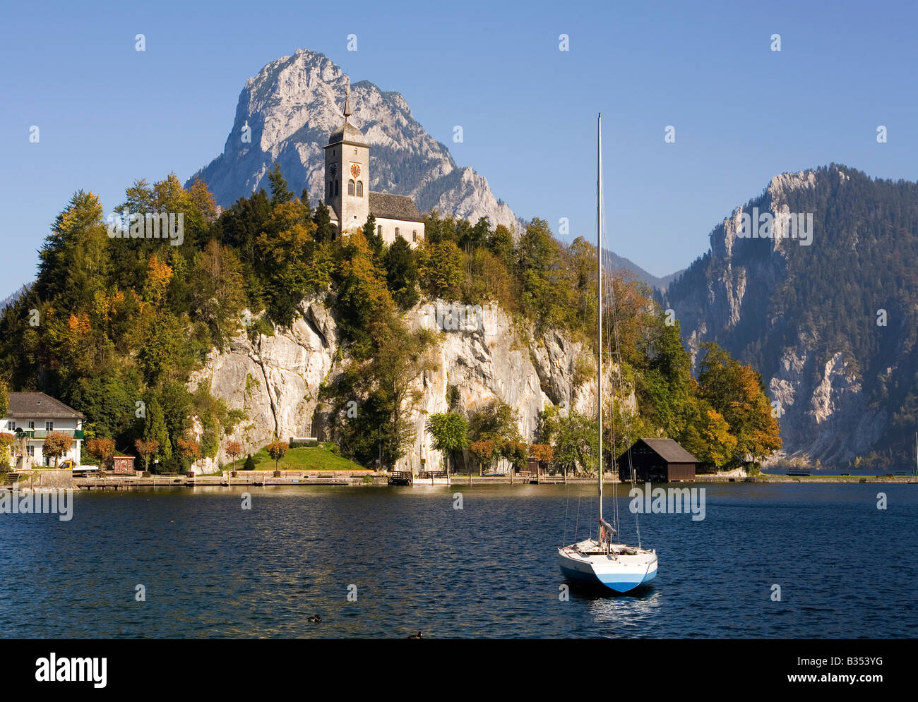 Church in Traunkirchen Austria Stock Photo - Alamy